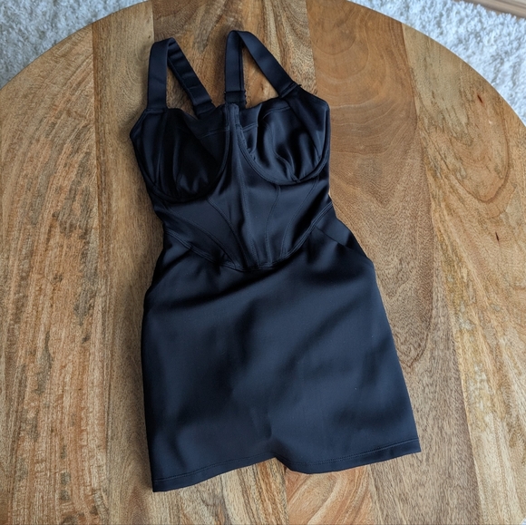 Ta3 | Swim | Ta3 Black Onepiece Swimsuit Mini Dress Xs Petite Stretchy ...